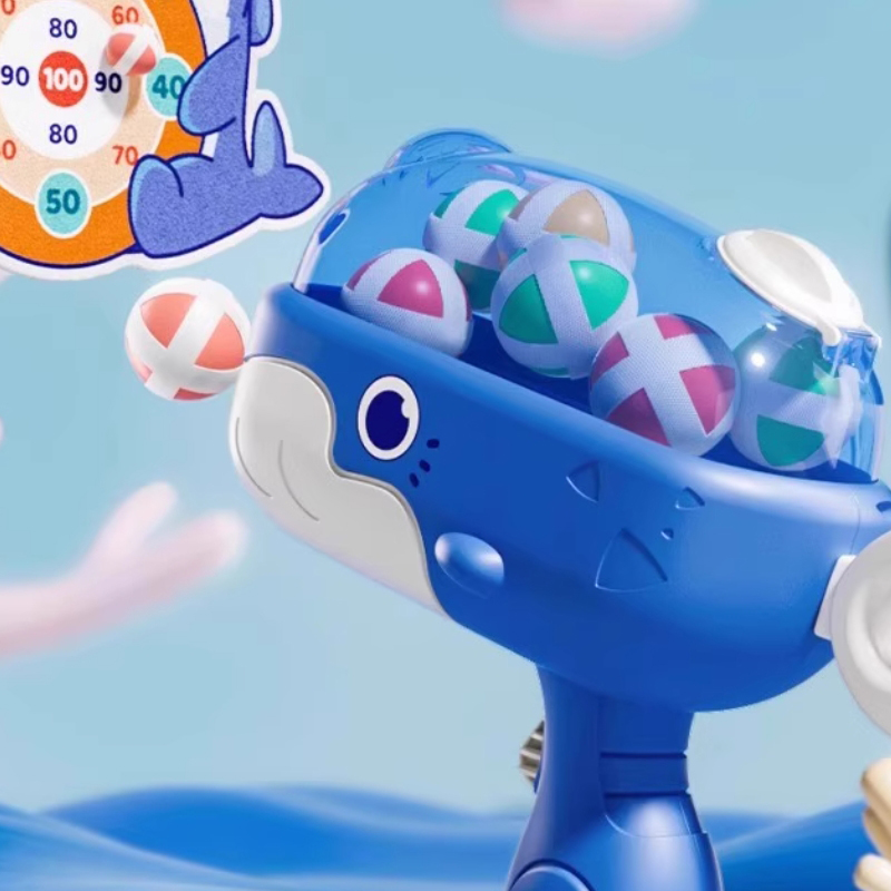 Whale ball ball gun target shooting sticky ball children's indoor boys ...