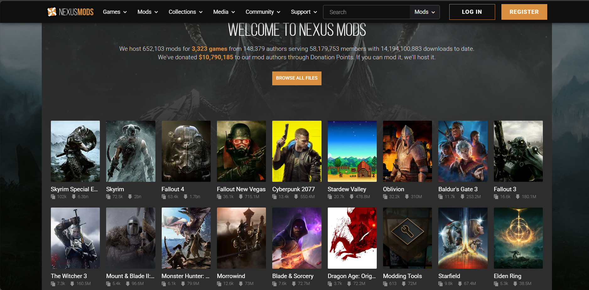 Nexus Mods：offers a vast array of mods for numerous games - nestcomfy